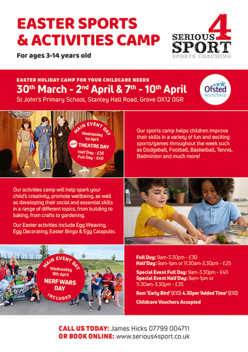 Children's Holiday Camps, Wantage - Serious 4 Sport